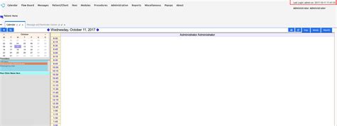 Showing Last Login Details Of The Admin Openemr Development Openemr