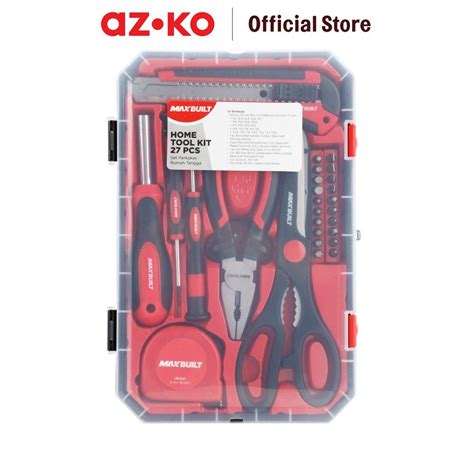 Jual Azko Maxbuilt Set 27 Pcs Perkakas Rumah Tangga Merah Set Tool