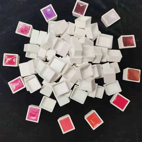 수채화 팔레트 플라스틱 빈 팬 또는 아트 페인팅 팔레트 용품 투명 팬 및 흰색 팬팔레트 Aliexpress