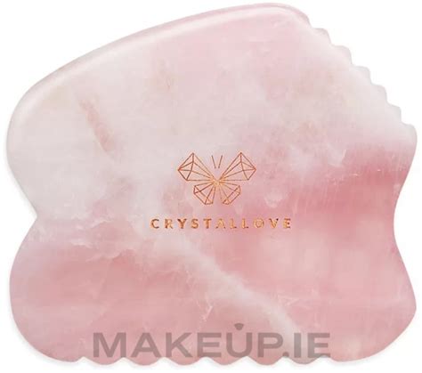 Crystallove Rose Quartz Contour Gua Sha Rose Quartz Gua Sha Massager