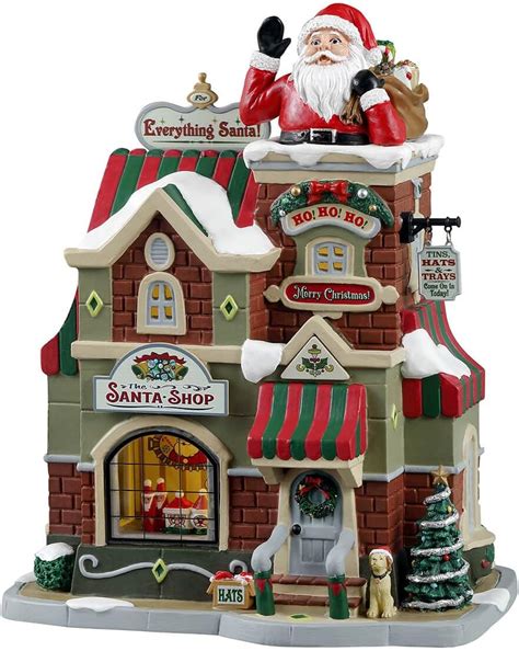 Lemax Christmas Village Santas List Toy Shop Battery Led