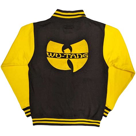 Wu Tang Clan Logo Black And Yellow Varsity Jacket Eyesore Merch