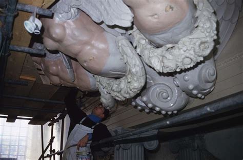 Grote Kerk Interieur Orgel Detail Tijdens Restauratie Tussen Ongeveer