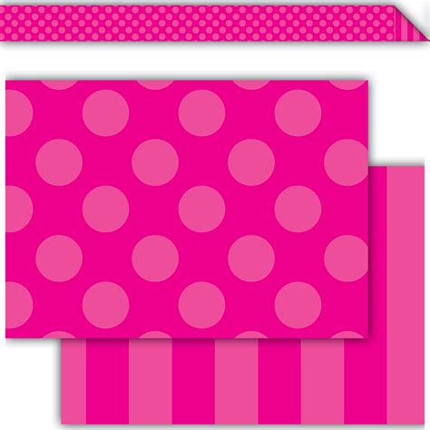Pink Sassy Solids Double Sided Border TCR Teacher Created Resources