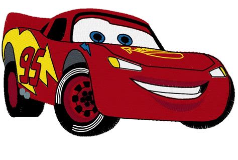 Lightning Mcqueen Digital Embroidery File Etsy