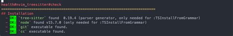 Treesitter Plugin Doesnt Completely Compile Rneovim