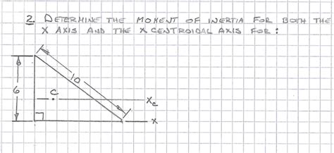 Solved Determine The Moment Of Inertia For Both The X Axis Chegg