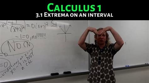Calculus 1 Lecture 31 Extrema On An Interval Youtube