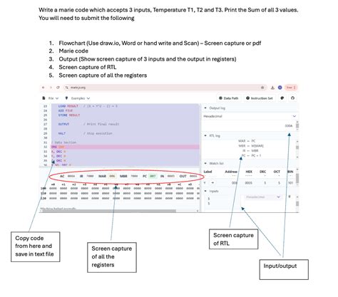 Write A Marie Code Which Accepts 3 ﻿inputs