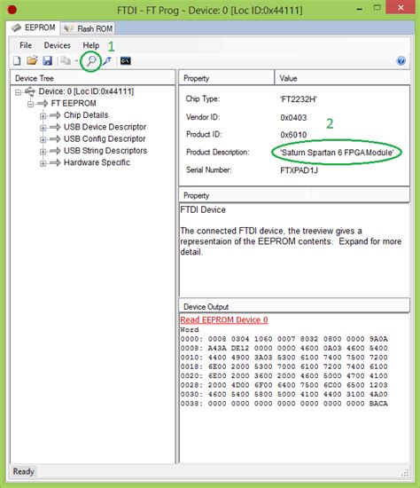 configuring ft2232h usb serial converter on saturn spartan 6 module