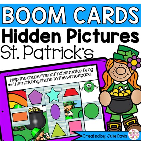 St Patricks Day Shapes Math Centers Digital Game Boom Cards Big