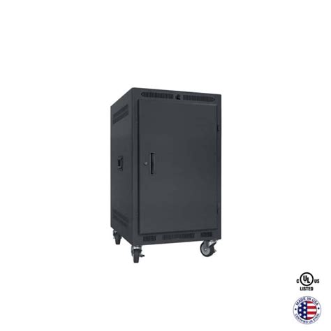 Portable Av Rack With Solid Door Lowell Mfg