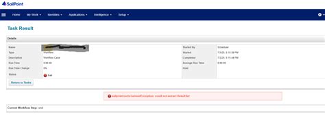 Getting Exception Could Not Extract Resultset Iiq Discussion And Questions Sailpoint