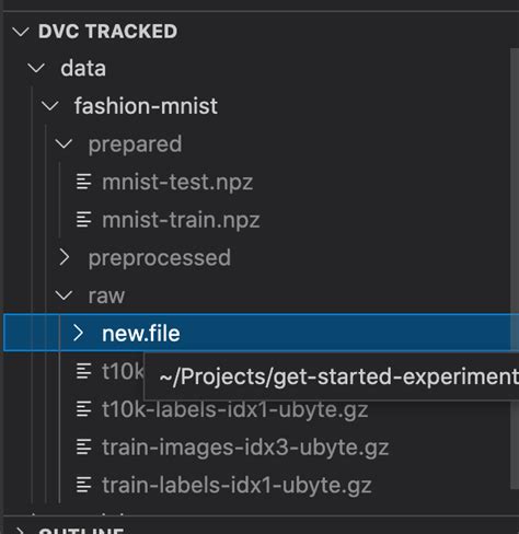 Review Dvc Tracked Files Intergration · Issue 330 · Iterativevscode
