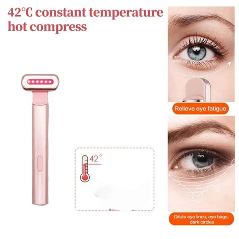 Multi Function Facial Wand Red Light For Face And Neck Microcurrent
