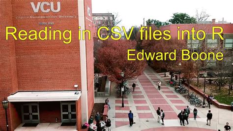 Read A Csv Into R Youtube