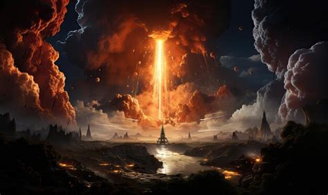 Premium Ai Image Rocket Launch From The Launch Pad Complex Selective