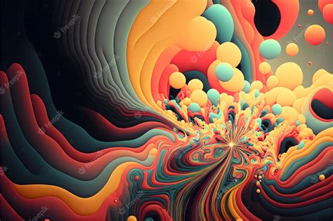 Premium Photo Abstract Psychedelic Background