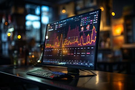 Premium Ai Image Data Visualization For Traders Trading Charts And