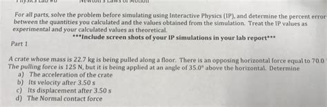 Solved For All Parts Solve The Problem Before Simulating Chegg