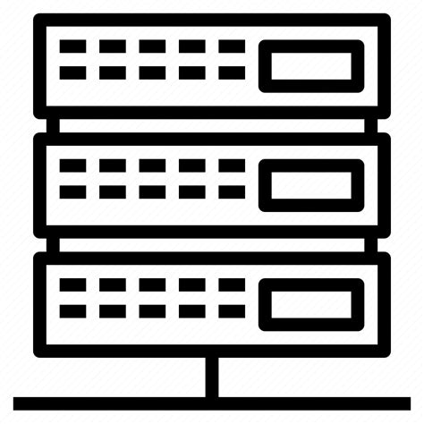 Access Data Database Server Stack Icon Download On Iconfinder