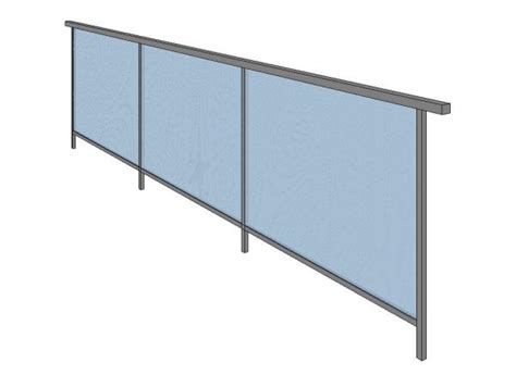 Railing With Glass Panels Revit Glass Designs