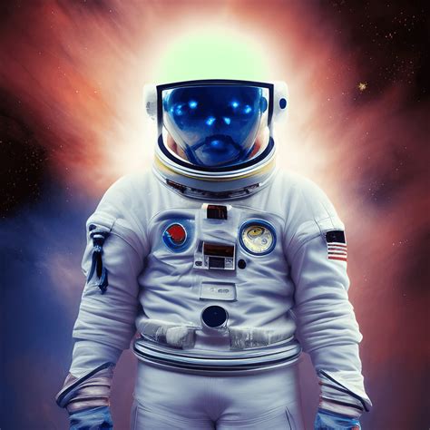 Ghost Astronaut In Outer Space · Creative Fabrica