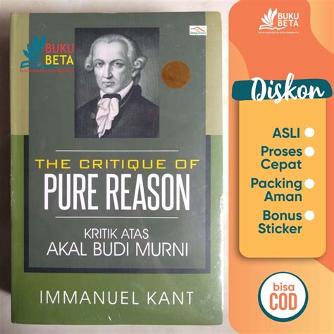 Buku Beta The Critique Of Pure Reason Immanuel Kant Lazada Indonesia