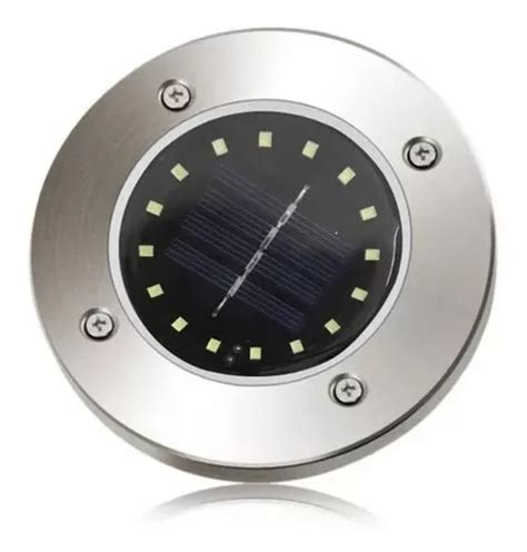 Foco Solar Para Piso De 16 Led Tipo Estaca Pack 8 Luz Cálida Color