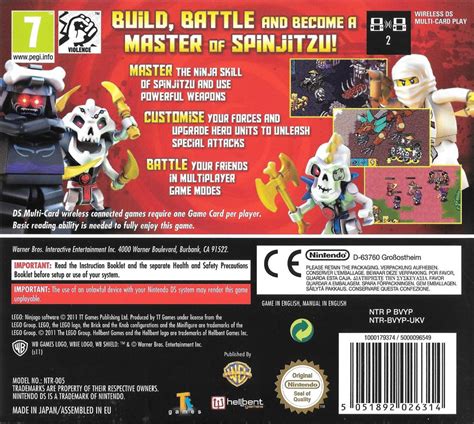 Lego Battles Ninjago 2011 Nintendo Ds Box Cover Art Mobygames