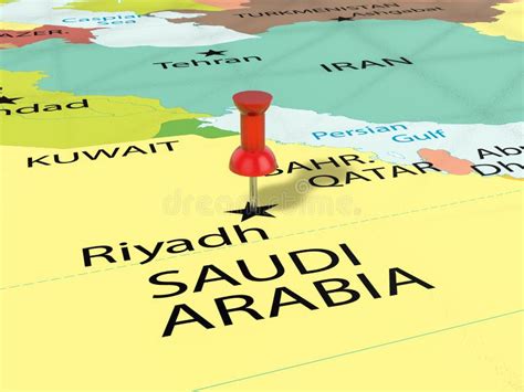 Percevejo No Mapa De Riyadh Ilustração Stock Ilustração de mapa pino