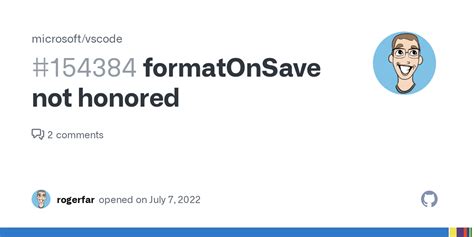 Formatonsave Not Honored · Issue 154384 · Microsoftvscode · Github