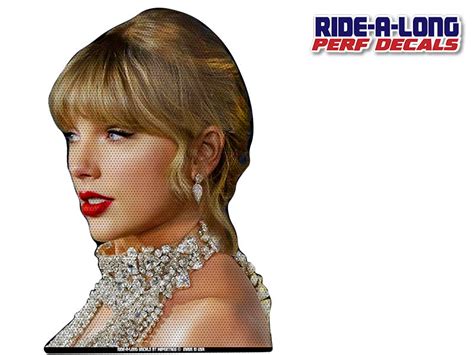 Taylor Swift Riding Perforated Backseat Window Decal Sticker Wipertag