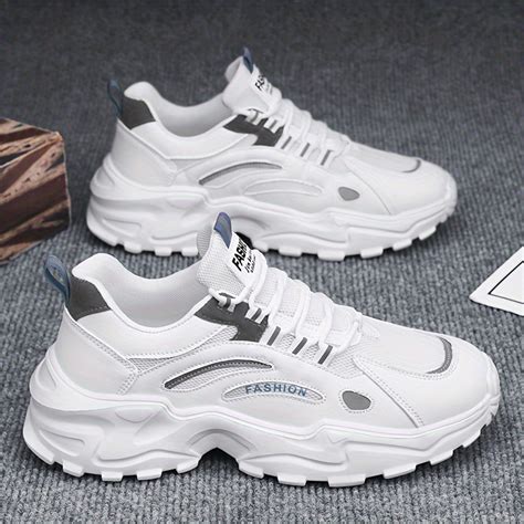 Unisex Trendy Chunky Shoes Comfy Non Slip Soft Sole Lace Up Sneakers