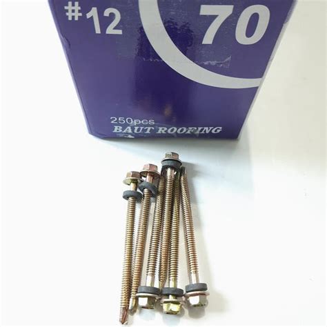 Jual Baut Roofing Isi Pcs Atau Self Drilling Screw Kuning L Shopee Indonesia