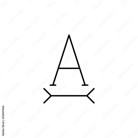 Horizontal Scale Text Width Icon Element Of Text And Typography For Mobile Concept And Web