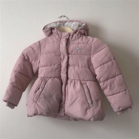 Primark Baby Pink Puffer Jacket With Hood Size 3 4 Depop