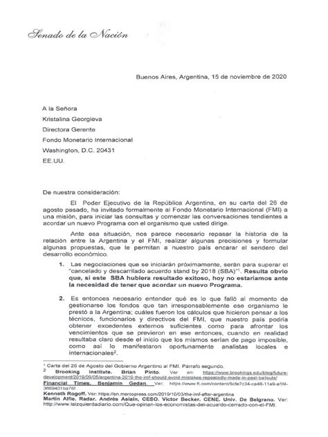 Carta Fmi Pdf