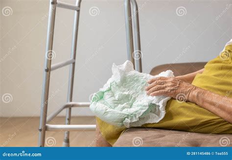 Urinary Incontinence In Elderly And Changing Diaper Stock Photo Image Of Edema Family