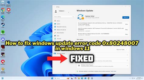 How To Fix Windows Update Error Code 0x80248007 In Windows 11 Iphone