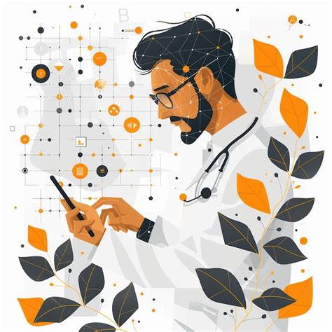tester health tech developer in a blockchain hub flat minimal image