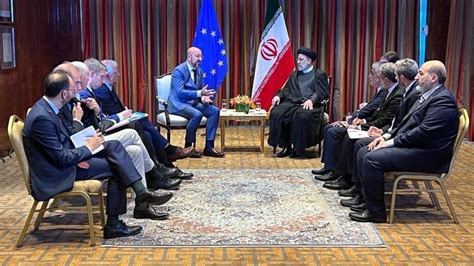 دیدار رئیسی با رئیس شورای اروپا در حاشیه نشست مجمع عمومی سازمان ملل