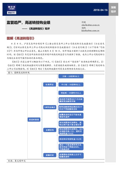 《高送转指引》短评：监管趋严，高送转挂钩业绩
