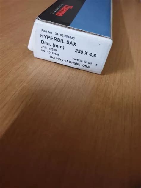 Hplc Column Thermo Hypersil Sax 34105 254630 5um 250 X 4 6mm 373 15 Picclick Au