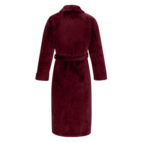 Gnurob Mens Fleece Robe Soft Plush Bathrobes For Men Mens Flannel