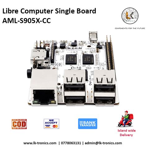 Libre Computer Single Board Aml S X Cc Lk Tronics