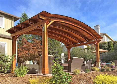 Backyard Pavilions Del Norte Outdoor Kitchen Pavilion Redwood