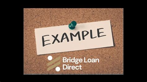 Bridging Loan Example Detailed Example Of A Bridging Loan