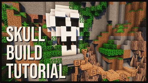 Skeleton Skull Minecraft Build Tutorial Youtube