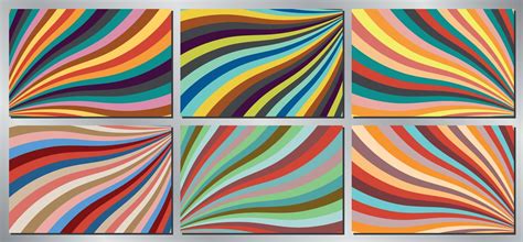 Set Of Coloful Vintage Backgrounds 15479646 Vector Art At Vecteezy